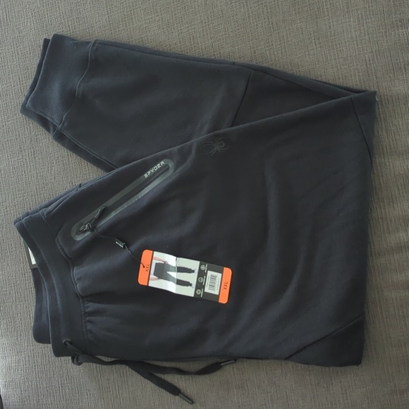 Spyder | Pants | New Spyder Black Tapered Sweat Joggers Xxl B453 | Poshmark